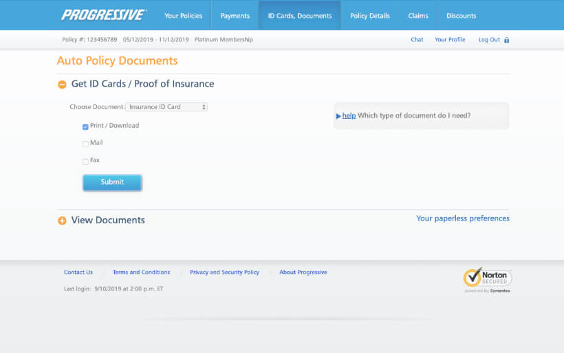 Log In & Manage Your Policy | Progressive